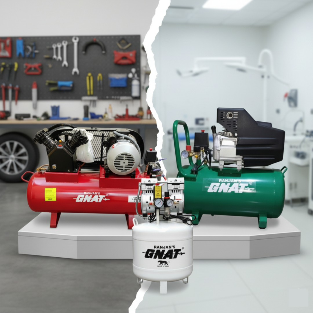 Which Air Compressor Should You Use? | GNAT Air Compressors India